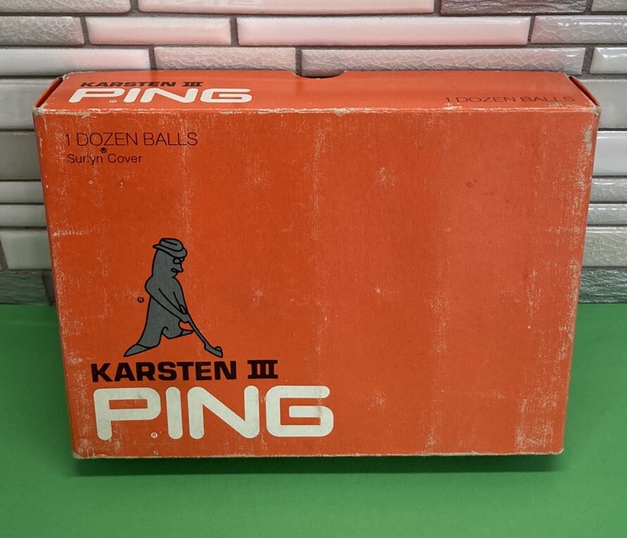 12 Early 1976 Ping Karsten III Roman Numeral Golf Balls Red Numbers 1,2 ...