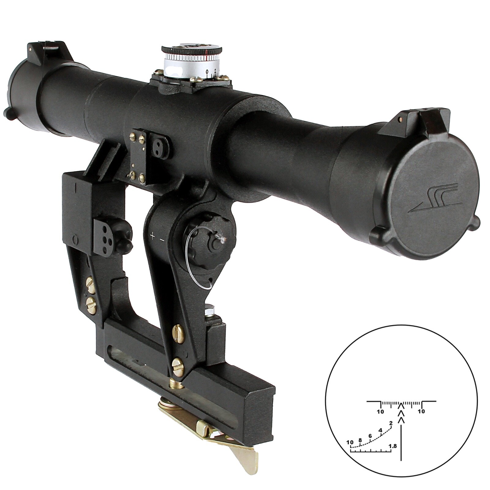 Rifle Scope Side View