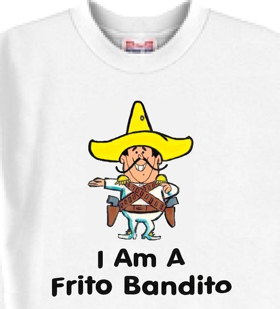 T Shirt Men Women ++++ Frito Bandito Full --- Also Dog & Cat T Shirt ...