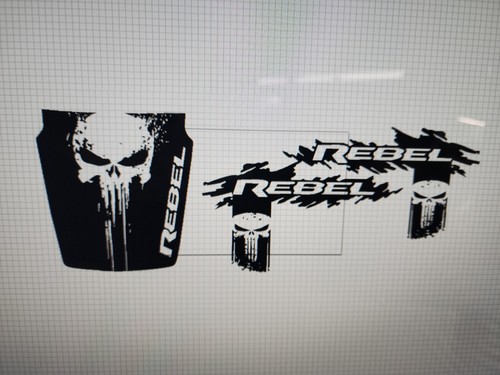 Hood & side package . Compatible with Ram Rebel Truck Vinyl graphics ...