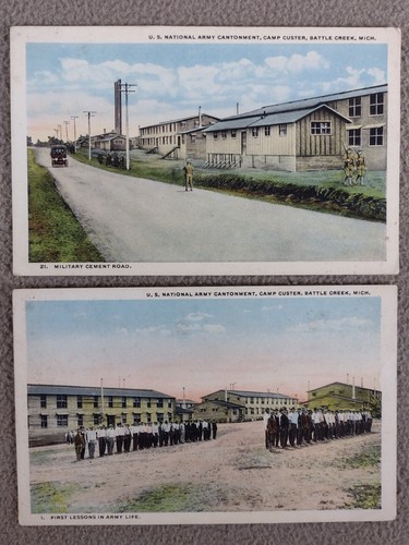 WWI Camp Custer Battle Creek, Michigan U.S. National Army Cantonment ...