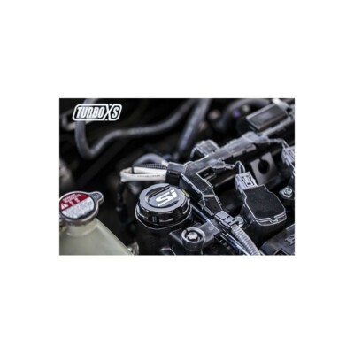Turbo XS Oil Cap Black Premium Aluminum For 16-20 Honda Civic Si 1.5L ...