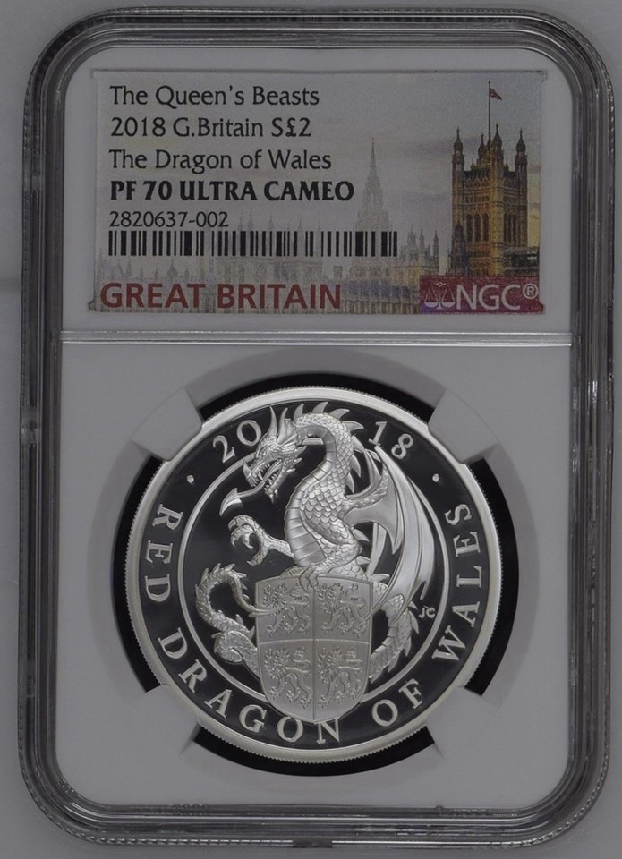 Great Britain Queen’s Beast NGC PF70 COMPLETE SET 2017-2021 All 11 ...
