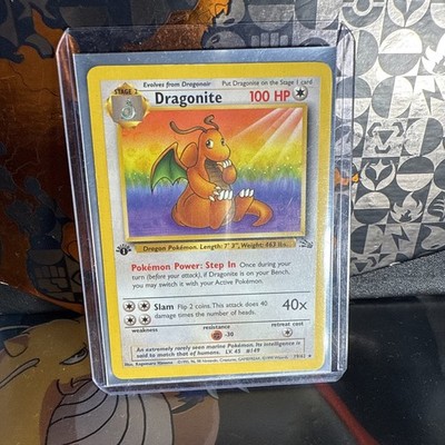 Pokémon TCG Dragonite 1st Edition Fossil Card 19/62 Regular Rare | eBay