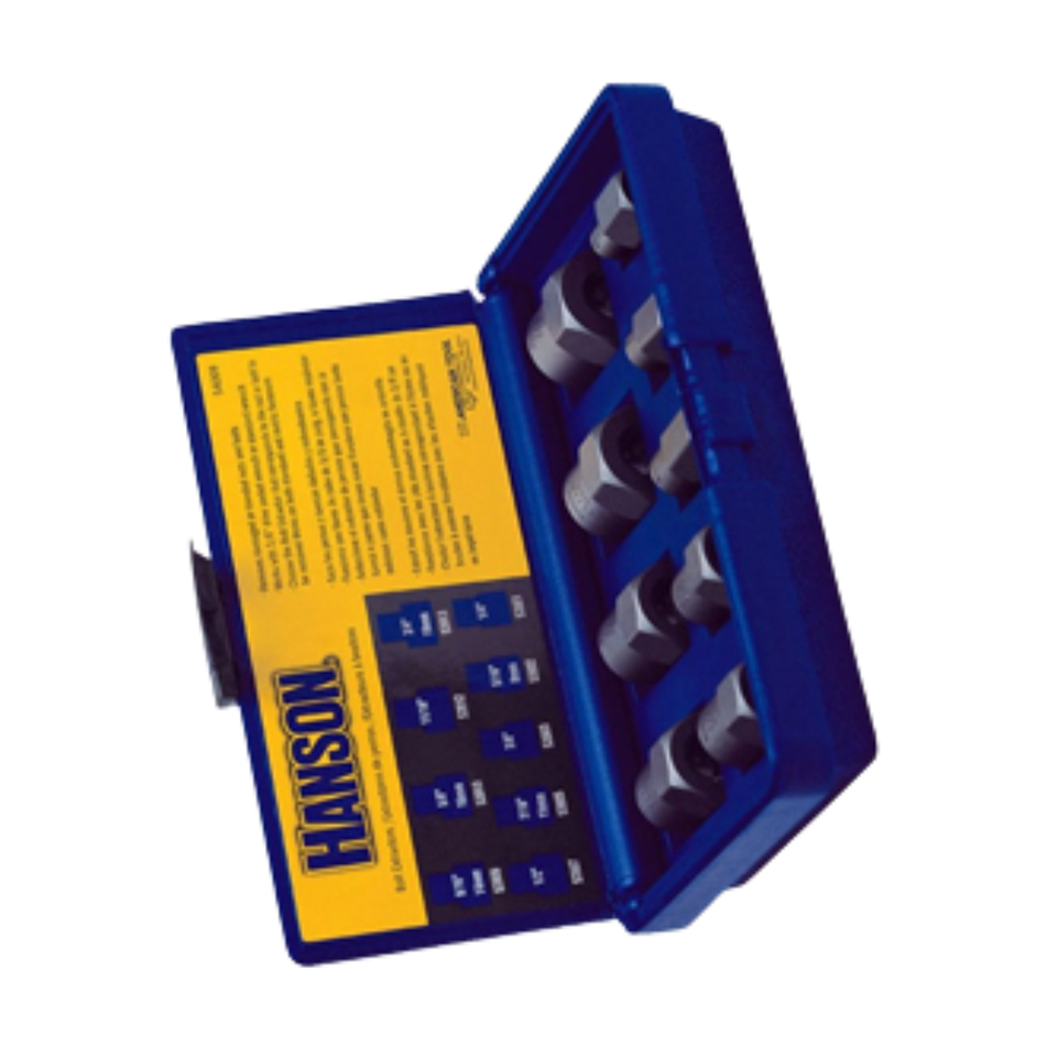 Irwin Hanson 9 Piece Sae Bolt Extractor Set 1/4"-3/4" 54009 Brand New ...