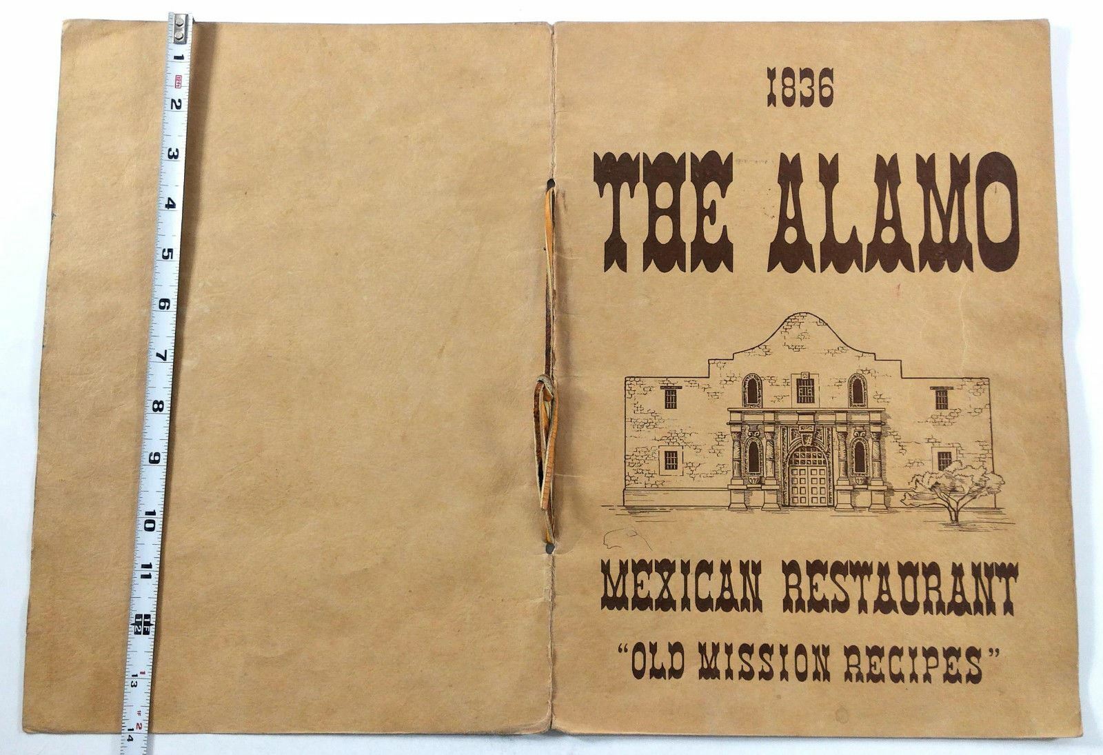 1970's Vintage Menu THE ALAMO Mexican Restaurant Old Mission Recipes ...