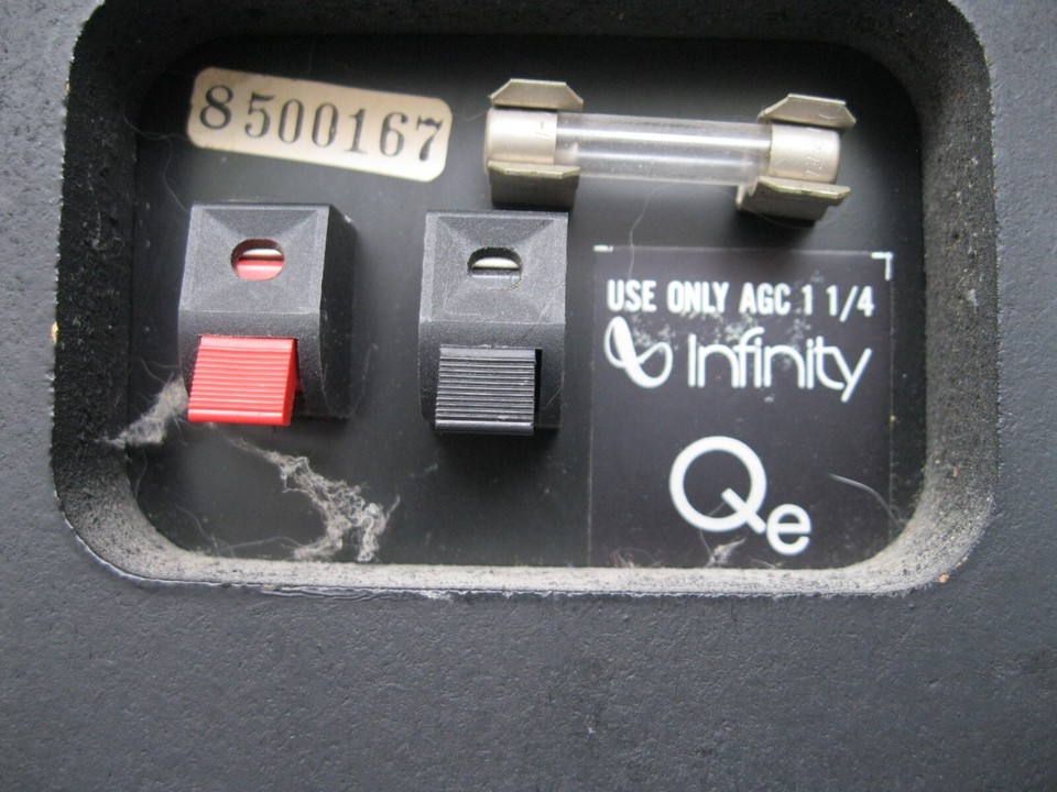 PAIR of Vintage INFINITY QE Speakers--12 X 10 X 18--Consecutive numbers ...