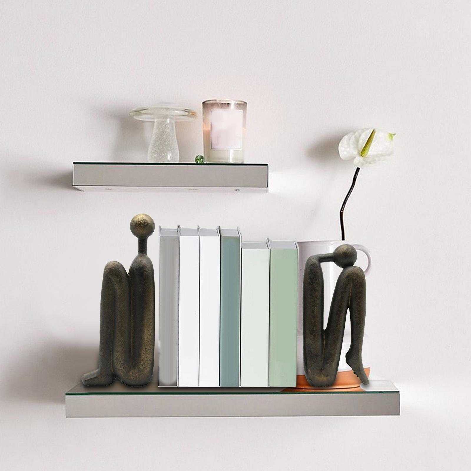 Thinker Bookends Office Books Organizer Support Book Stand Table Book ...