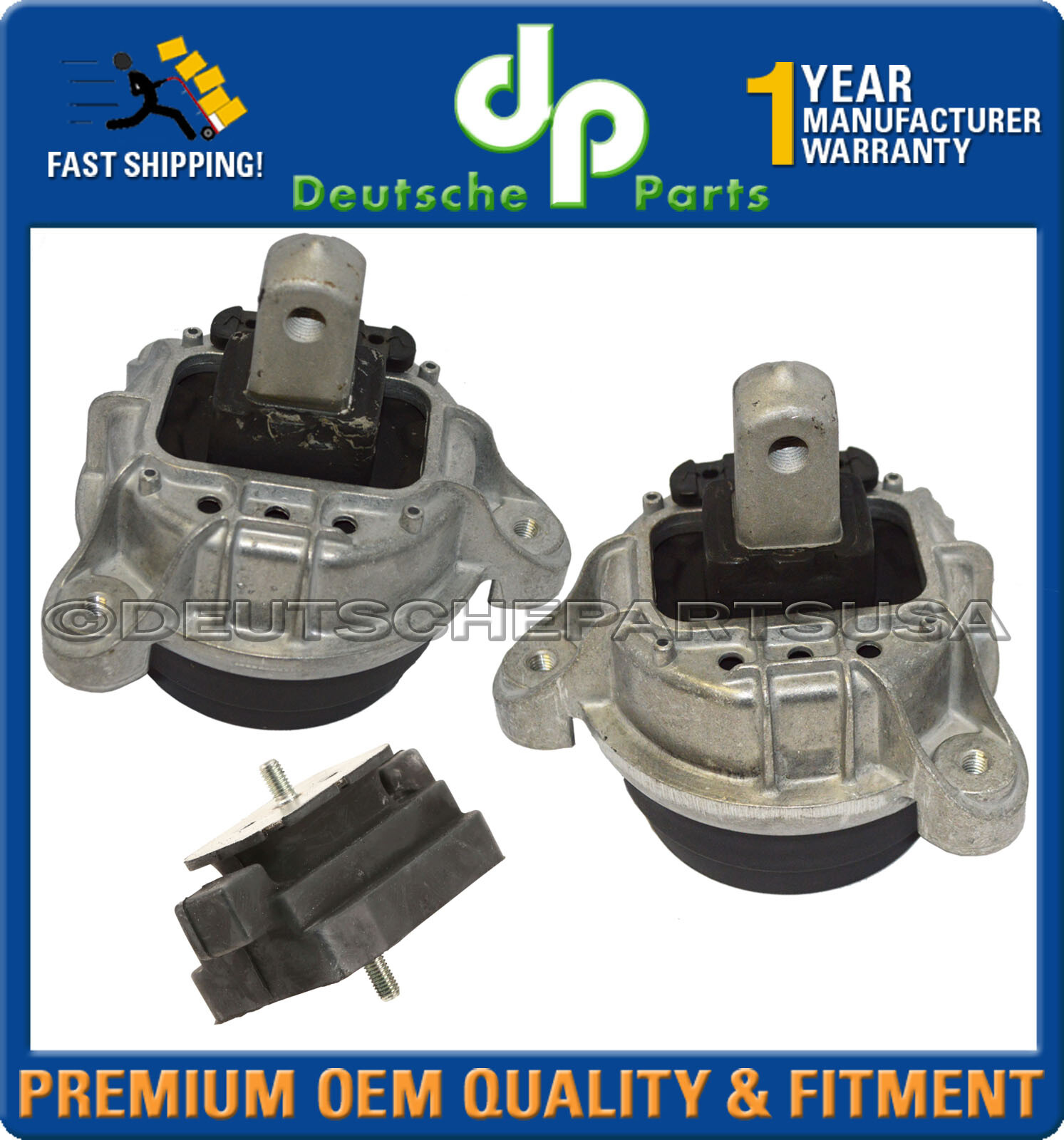 For BMW F07 F02 F12 F13 LH + RH Engine Motor Trans Mount 22116777365 ...