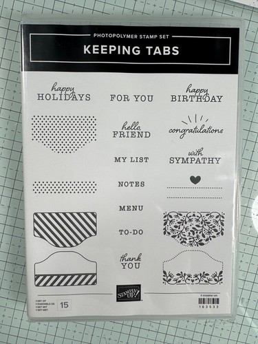 Stampin' Up! KEEPING TABS Stamp Set! | eBay