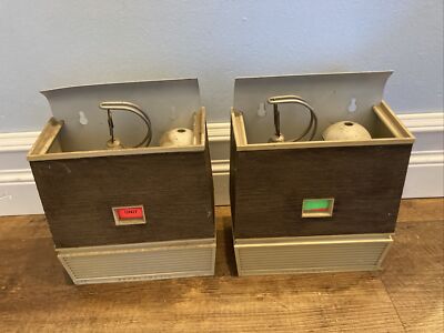 Vintage BernzOMatic Fire Detector ~ School House HORN SMOKE ALARMS *Set ...