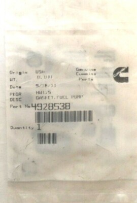 Cummins Fuel Pump Gasket 4928538 | eBay