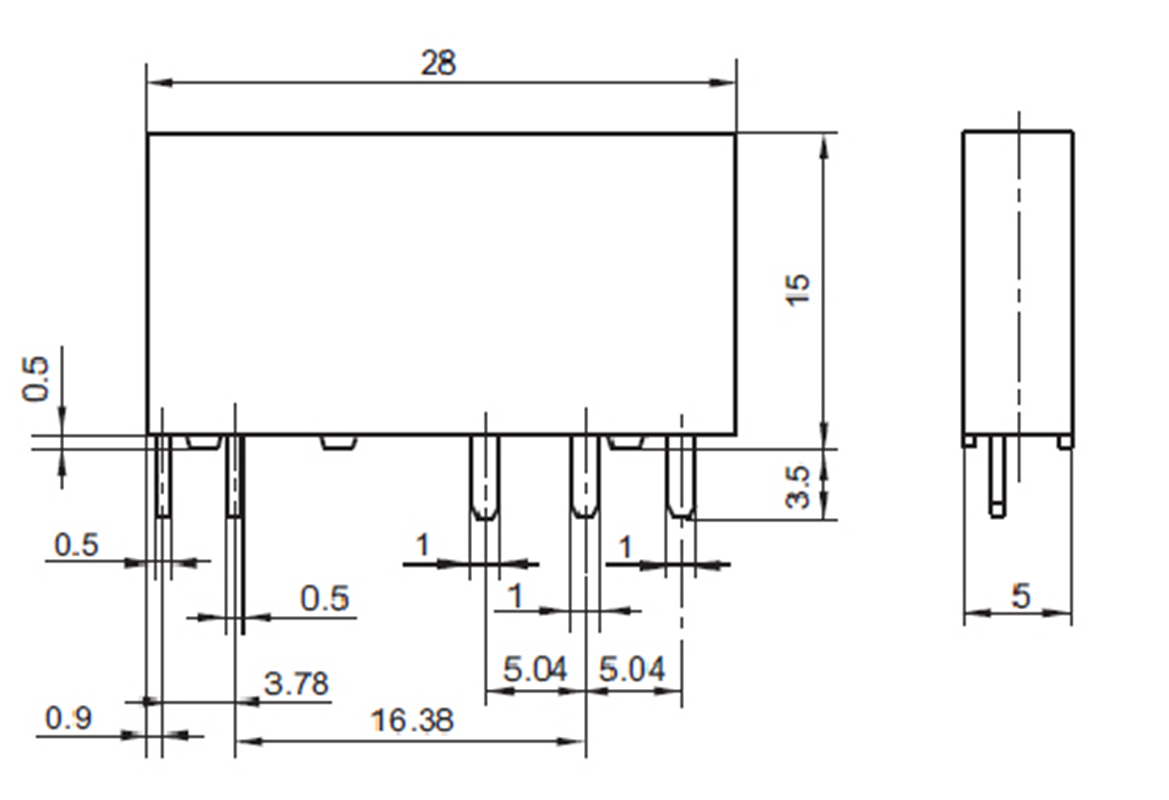 HF41F Integrated PCB Mount Power Relay Contact 12V 24V DIN RAIL relay ...