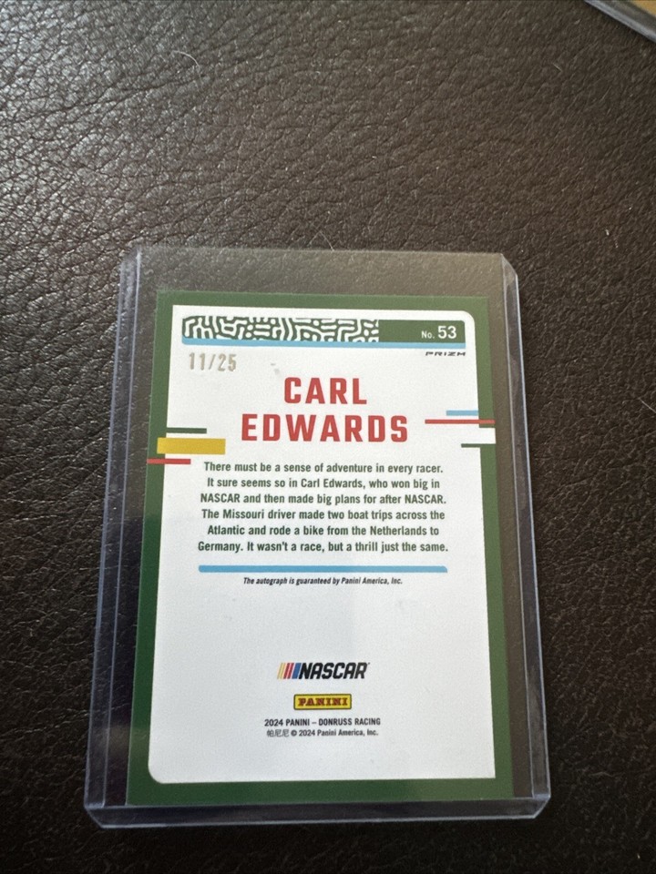 2024 Donruss Racing Carl Edwards Artist Proof Auto 11/25 | eBay