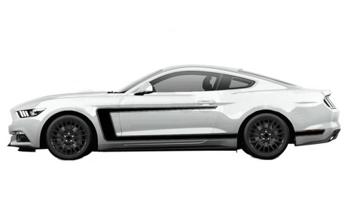 Graphic Racing Stripe Decal Sticker For Ford Mustang Coupe GT Shelby ...