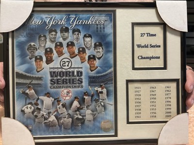 New York Yankees 2009 World Championship Plaque 27 World Series | eBay
