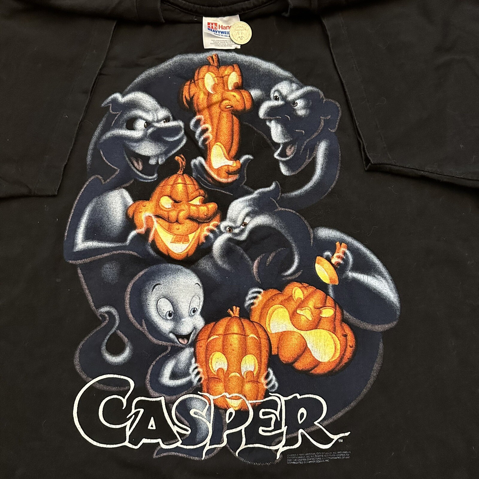 Vintage 1993 Casper the Friendly Ghost Halloween T-Shirt XL Men Disney ...