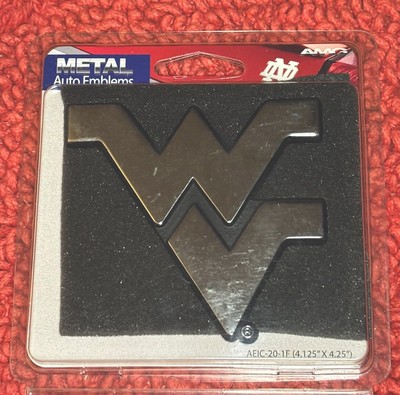 West Virginia "WV" Chrome Metal Distinctive Auto Emblem Style AEIC-20 ...