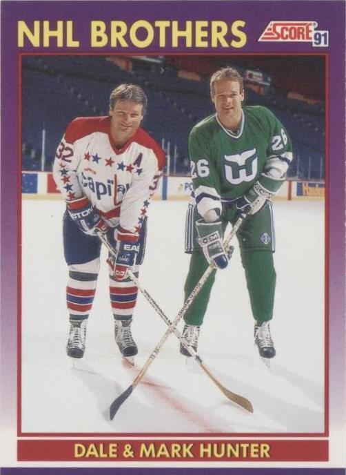 1991-92 Score American - NHL Brothers Dale Hunter, Mark Hunter #306 for ...