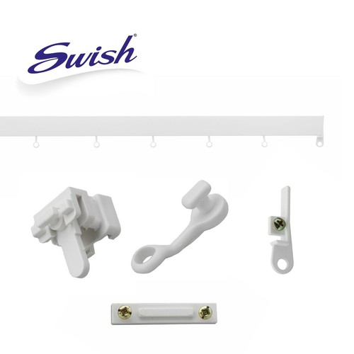 Swish DELUXE Curtain Track, White, Bay or Straight windows, Uncorded ...
