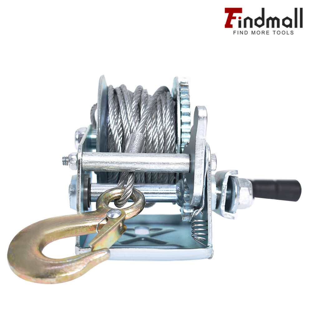 Findmall 600lbs Hand Winch Heavy Duty Steel Cable Crank Gear For Boat ...