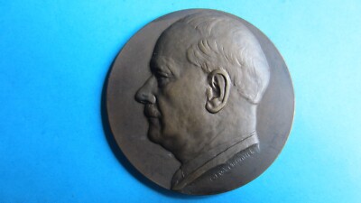 Médaille Bronze Belgique Gustave Magnel Ingénieur 1934-1954 Fründer Le ...