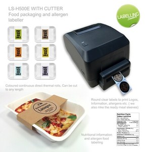 300dpi Thermal label printer food business allergen labels logo ...