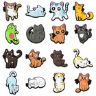 32x Cat Cabochons Flatback Cartoon Cute Pet Animal Cabochons No Hole ...