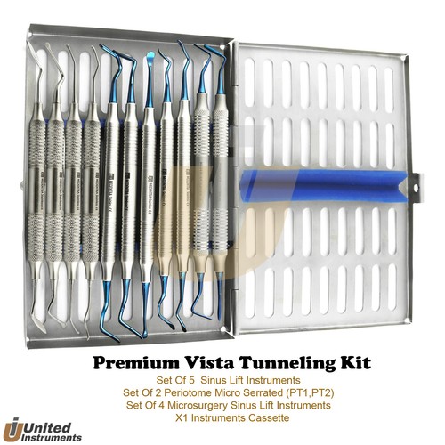 Microsurgery Vista Tunneling Kit Dental Sinus Lift Elevators Periotome ...