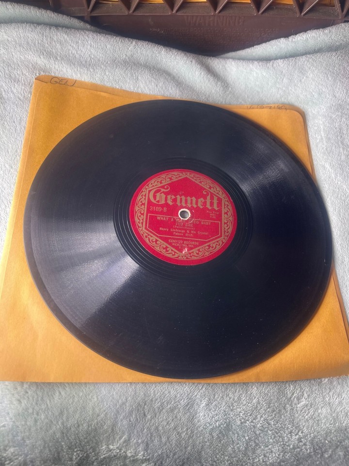 GENNETT Record 78 rpm 3189 SLEEPY TIME GAL / WHAT A BLUE EYED BABY YOU ...