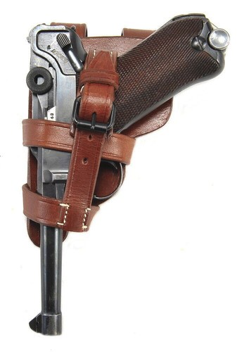 Paratrooper Fallschirmjager GERMAN P08 LUGER HOLSTER Left Hand Version ...