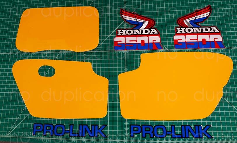 85' 1985 XR 350r xr350 7pc graphics kit decals stickers number plates ...