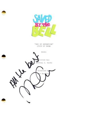 Mark-Paul Gosselaar Signed Autograph Saved by the Bell Full Script ...
