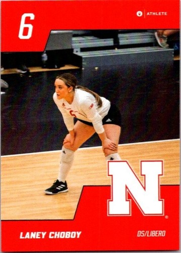 Laney Choboy 2023 ONIT Nebraska RED Big Logo SP #16 Volleyball RC ...