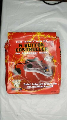 doc's hi tech SNES Nintendo Turbo,auto fire & slow mo 6 Button Controller | eBay