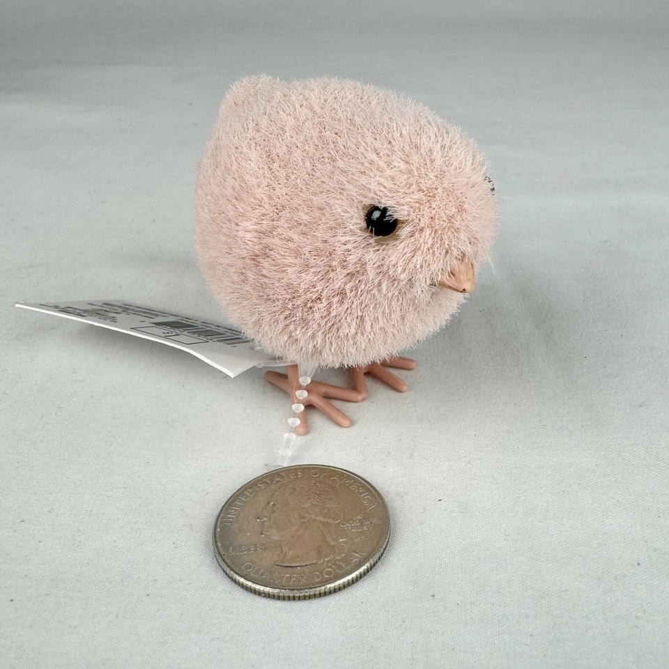 Small Flocked Chick Easter Decor Pink Target Bullseye Playground 2024 ...