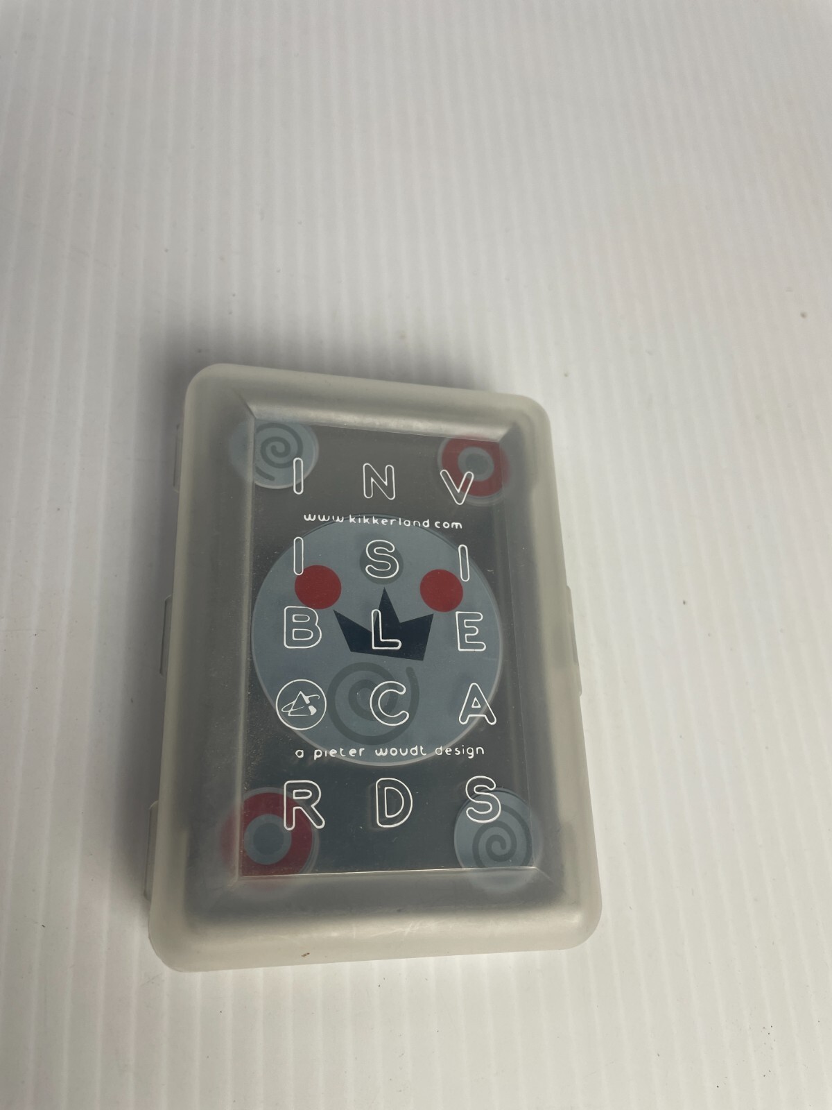 Kikkerland Deck of Invisible Playing Cards, 54 cards Complete with Case ...