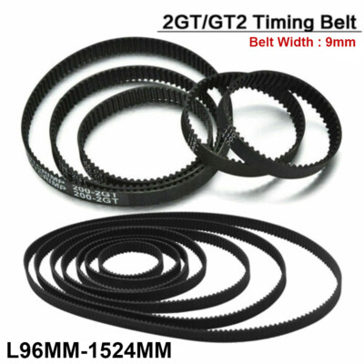GT2 Timing Belt 6mm 9mm Width Closed Loop Belts for Pulley CNC 3D 98mm ...