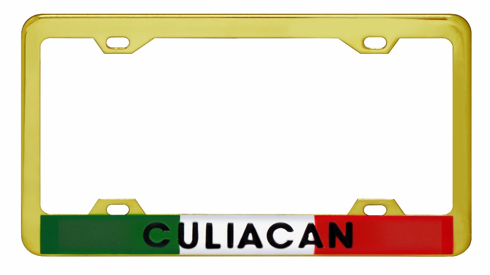 Mexico Flag Culiacan Gold Metal License Plate Frame Car Truck SUV | eBay