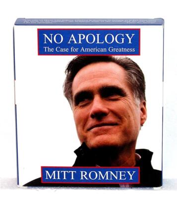 BOOK/AUDIOBOOK CD Mitt Romney Republican Politics NO APOLOGY ...