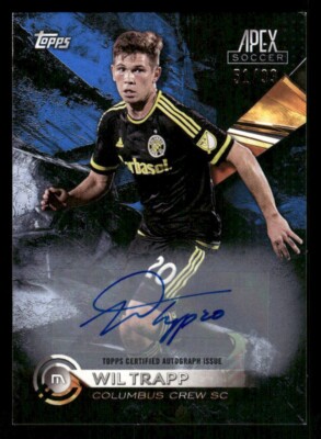 2016 Topps Apex MLS Wil Trapp Auto Autographs Blue AU,SN #56 Card #/99 ...