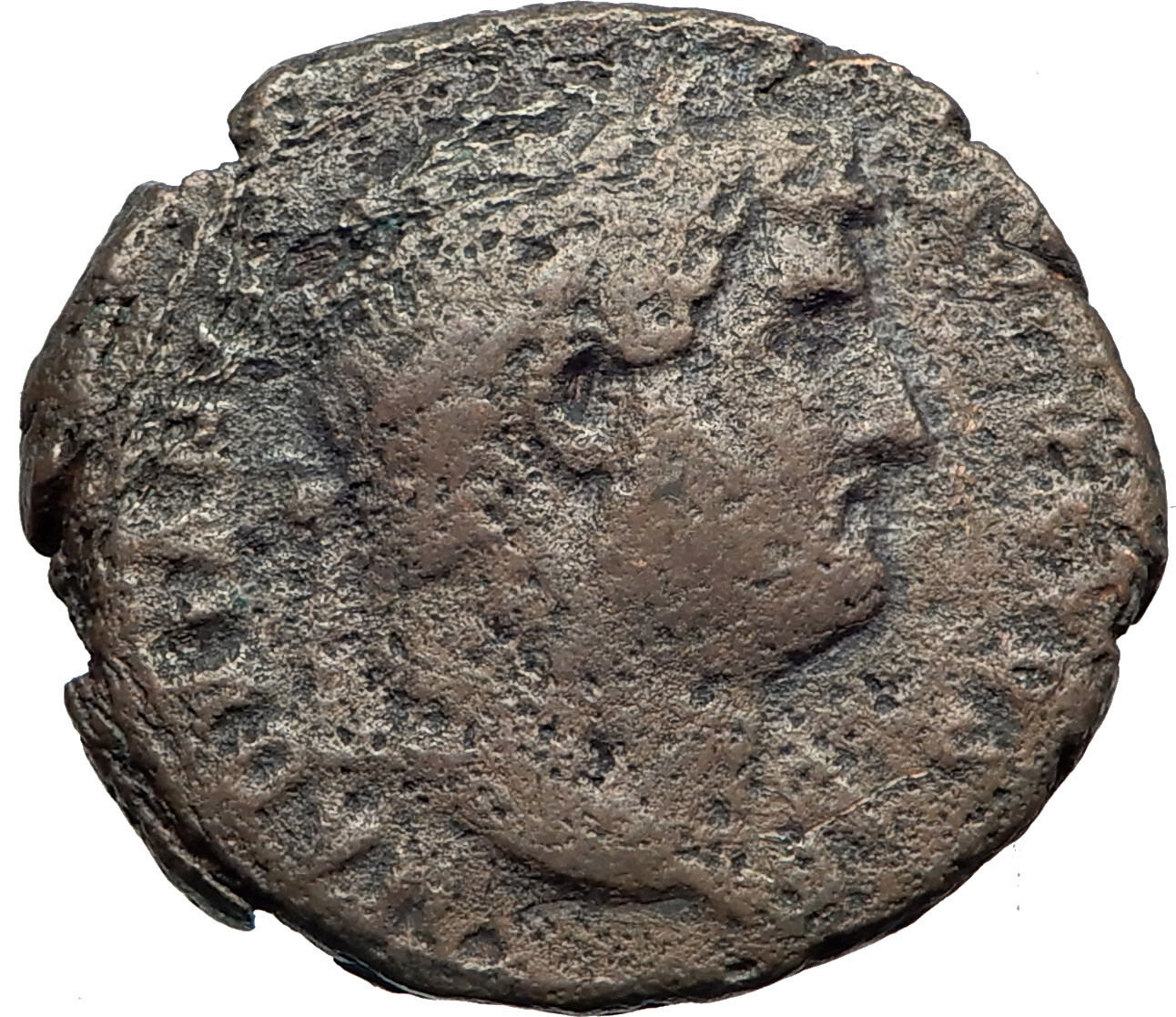 HADRIAN Bisexual Emperor BIG Ancient Roman Coin Salus Health Cult ...
