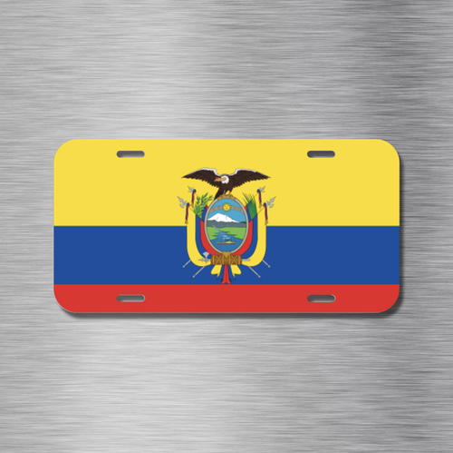 Ecuador Ecuadorian Guayaquil Quito Cuenca License Plate Front Auto Tag ...