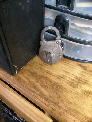 Vintage Old Reese Padlock Lock W Key | eBay