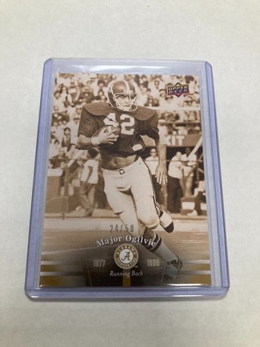 2012 Upper Deck Alabama MAJOR OGILVIE #24/50 gold parallel football ...