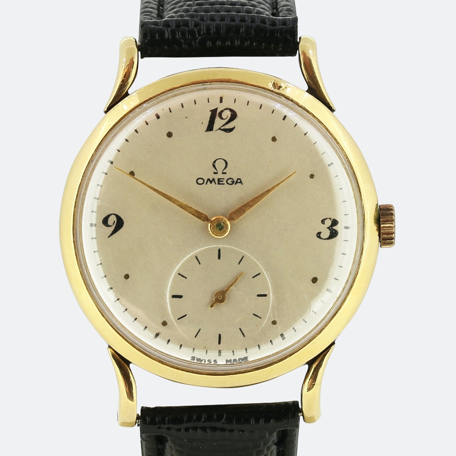 Gold Omega Watch- Vintage Omega Gents Wristwatch 18ct Yellow Gold | eBay UK