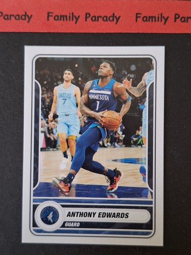 Anthony Edwards 390 Minnesota Sticker Panini NBA Basketball 2023-2024 ...