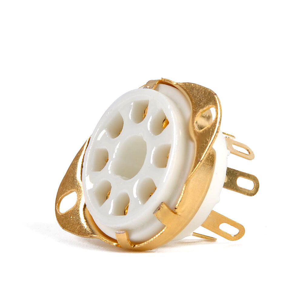 2pc K8A Base 8pin Gold Plate Octal Ceramic Tube Socket EL34 6550 KT88 ...