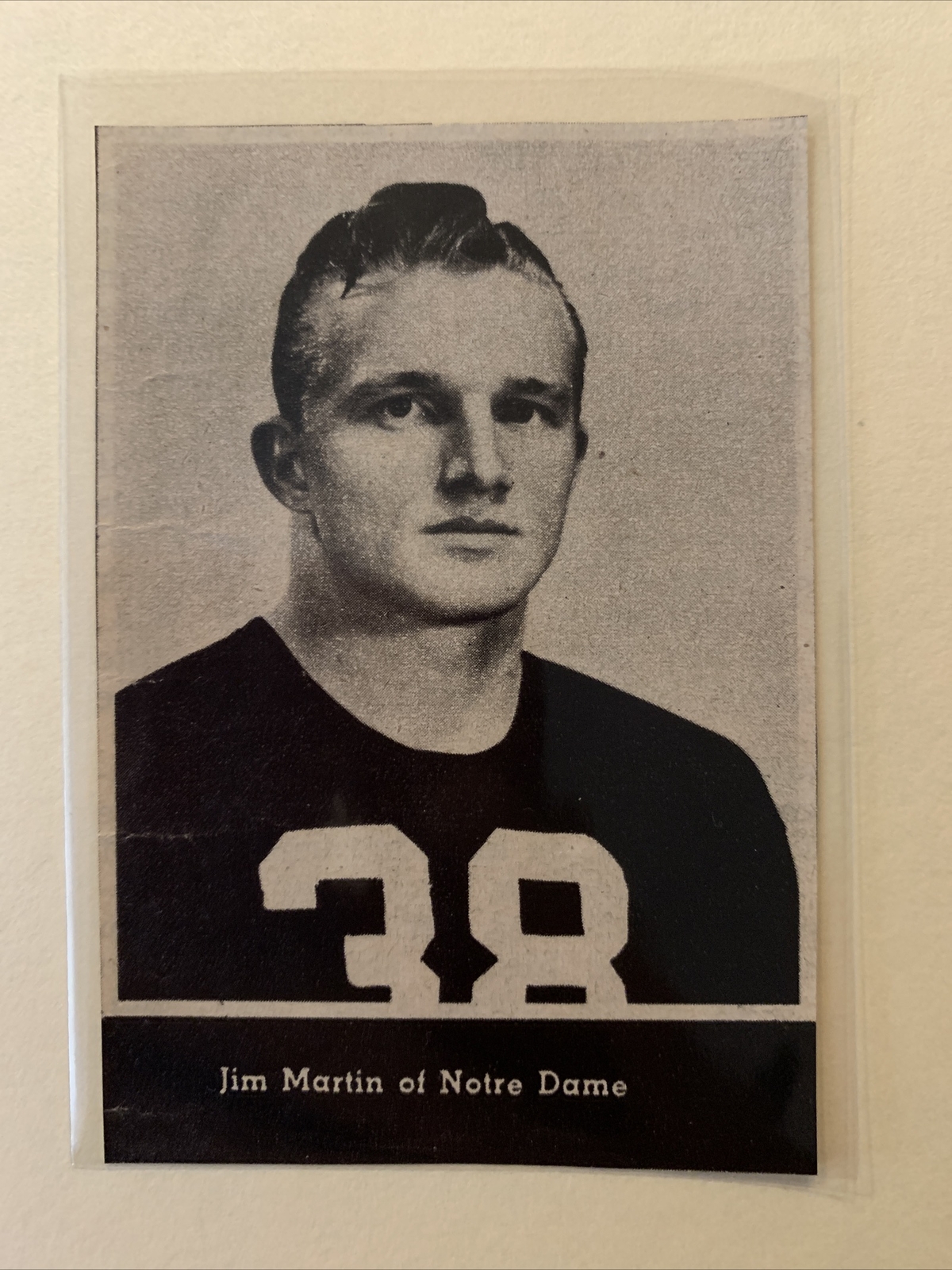 Jim Martin Notre Dame Fighting Irish 1949 Football Pictorial Roto-Panel ...