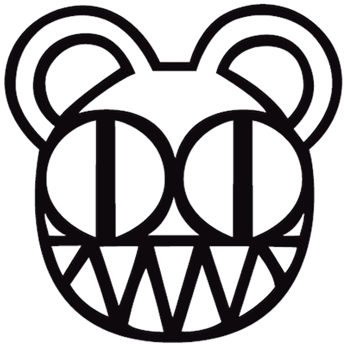 Radiohead sticker logo weatherproof bumper vinyl decal | eBay